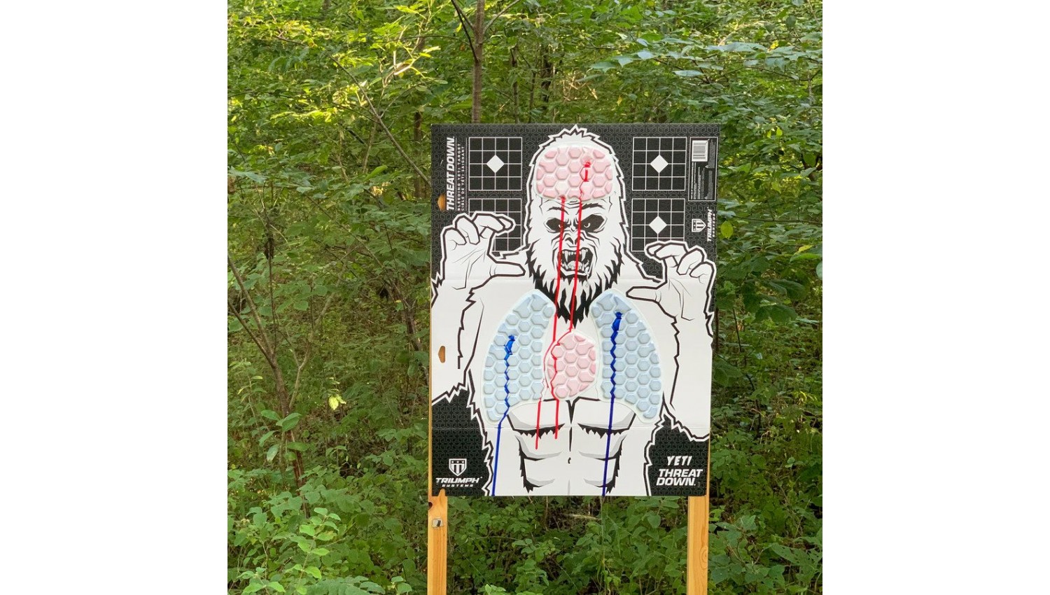 Triumph Threat Down Yeti Silhouette Gun Shooting Targets
