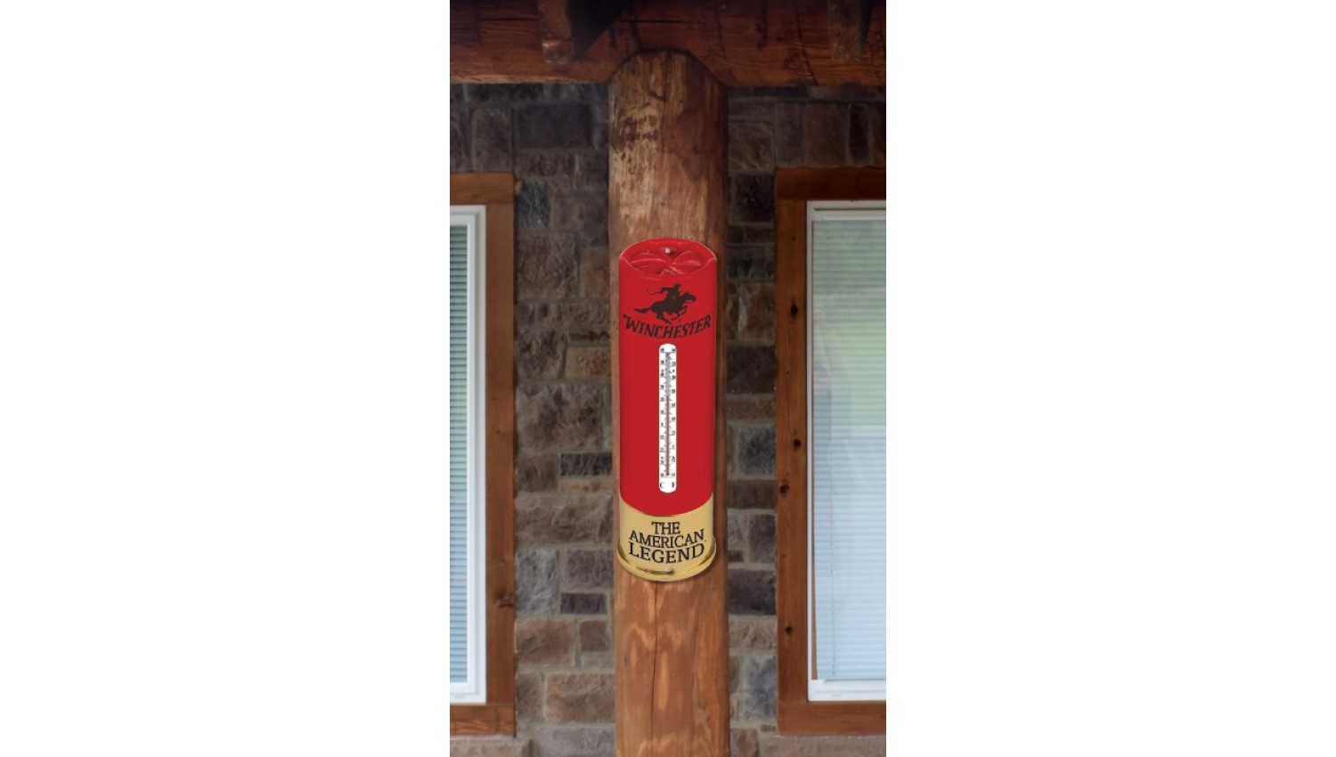 River's Edge Winchester Tin Thermometer