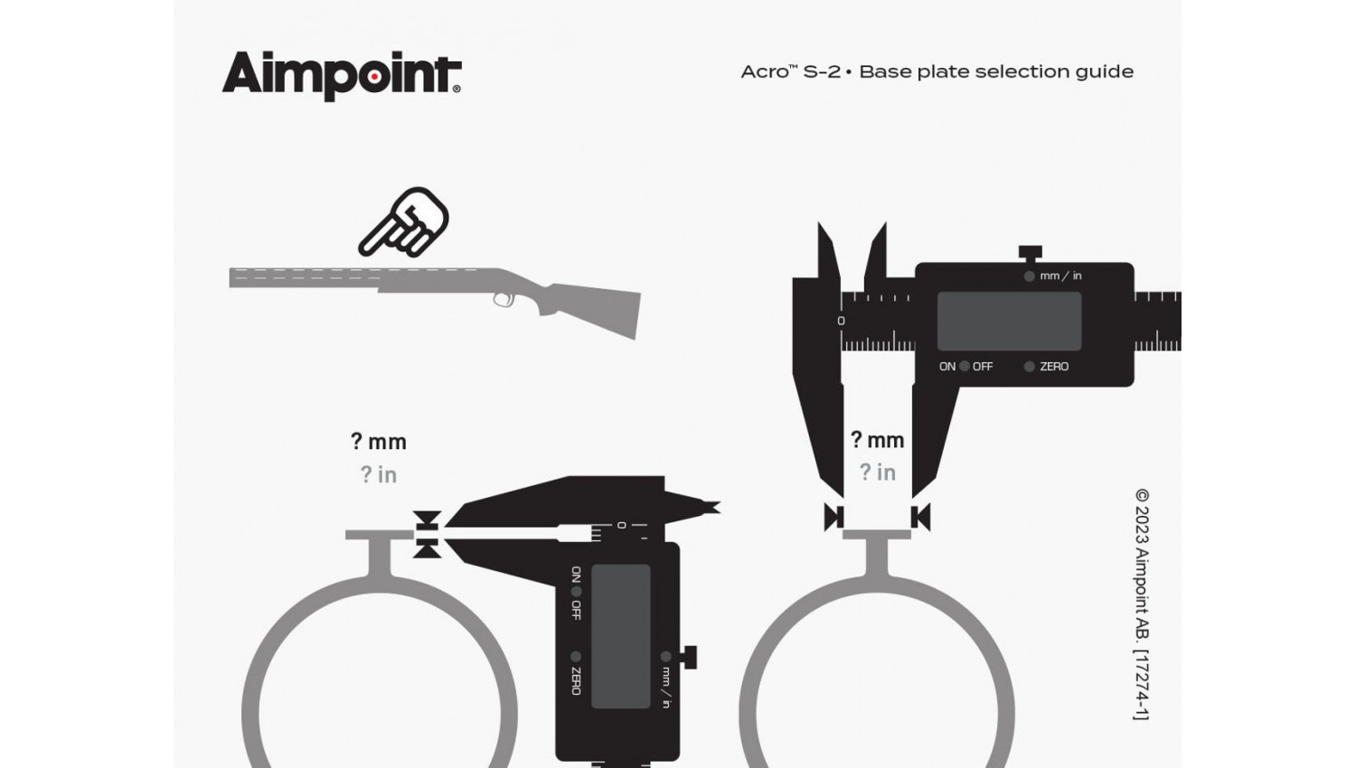 Aimpoint ACRO® S-2 9 MOA Red Dot Reflex Sight