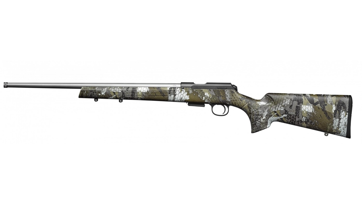 CZ 457 Camo Stainless .22LR 20" Barrel Bolt Action Rimfire Rifle