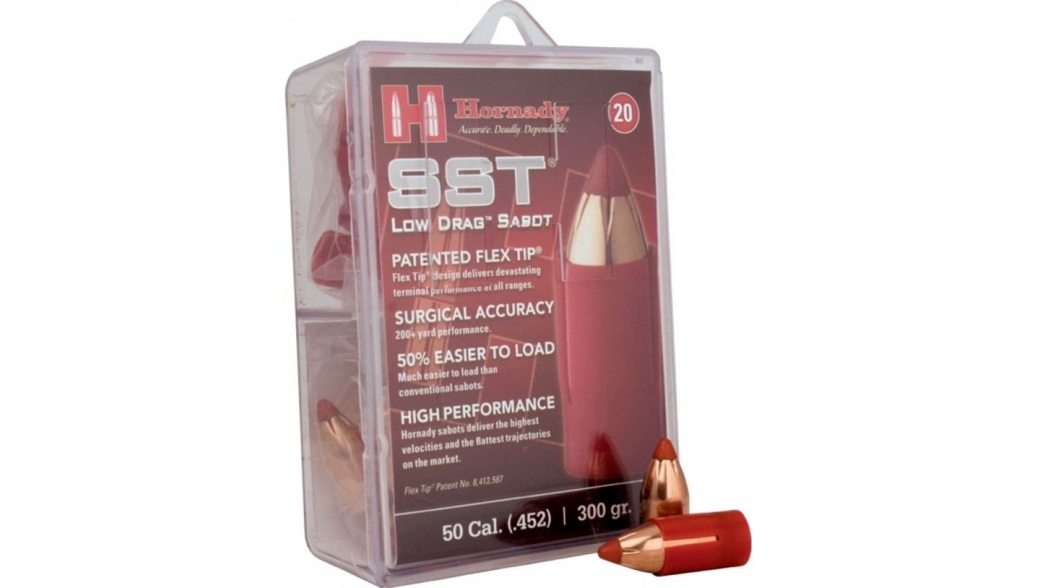 Hornady 50 Cal Sabot Low Drag™ with 45 Cal 300 SST® Bullet