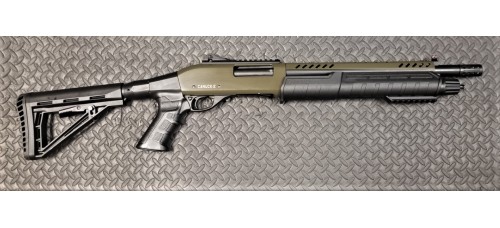 Canuck Commander 12 Gauge 3" 14" Barrel Pump Action Shotgun-Green