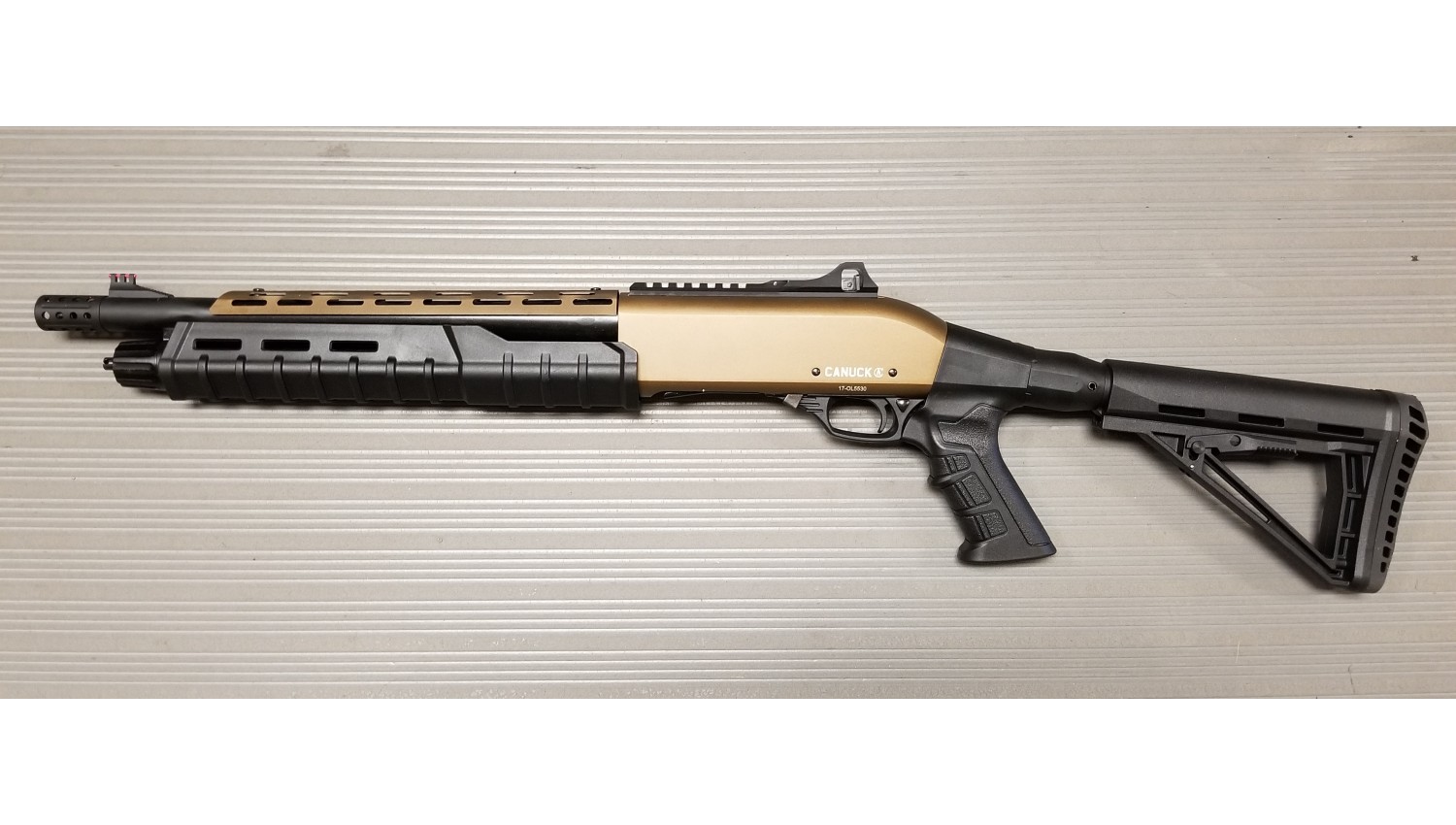 Canuck Commander Pump Shotgun Bronze 12 ga 3" 14" Barrel