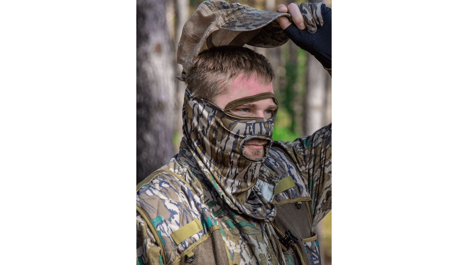 Primos Hunting Mossy Oak Original Bottomland 1/2 Face Stretch Mask