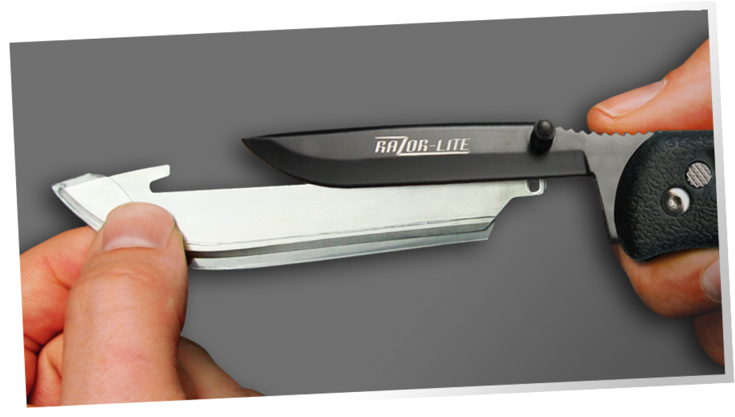 Outdoor Edge Razor-Lite Blaze Orange Replaceable Blade Folding Knife