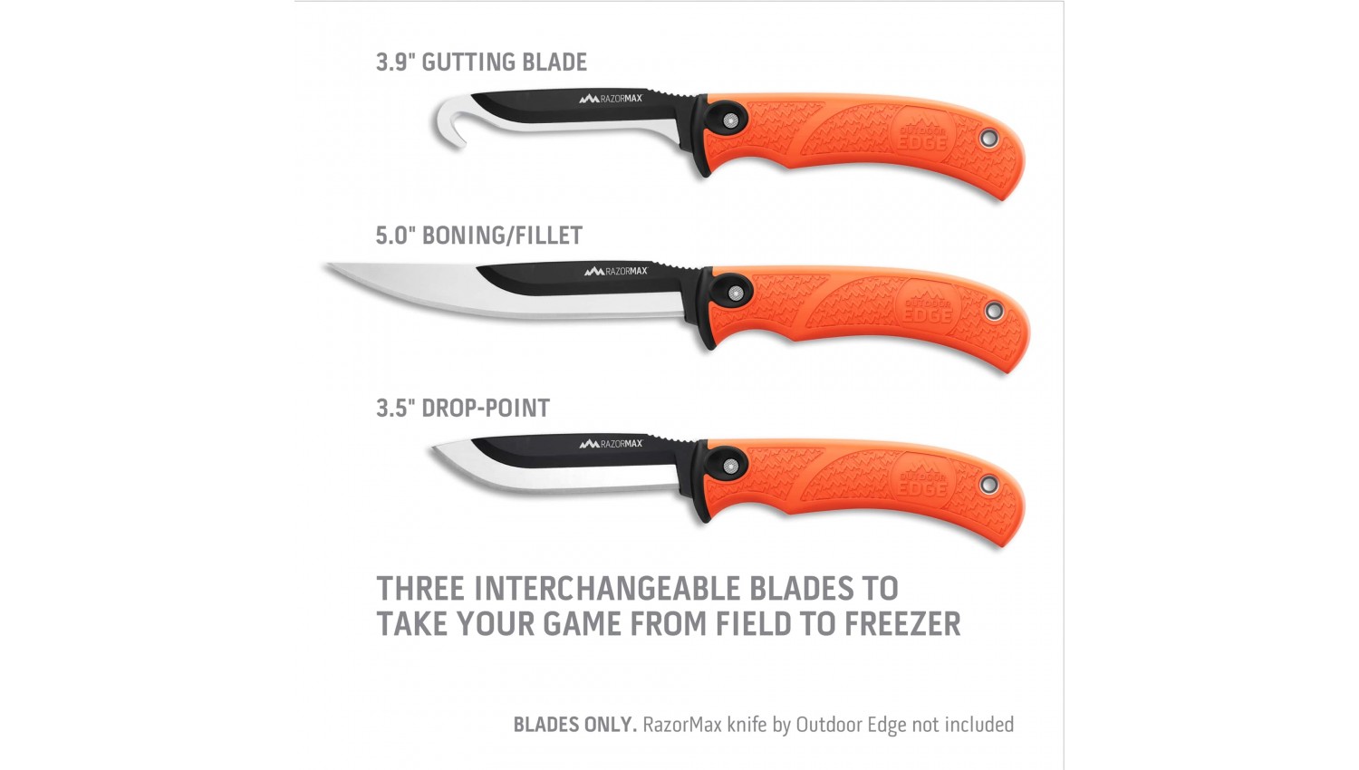 Outdoor Edge RazorSafe™ System Replacement Blade Combo Set
