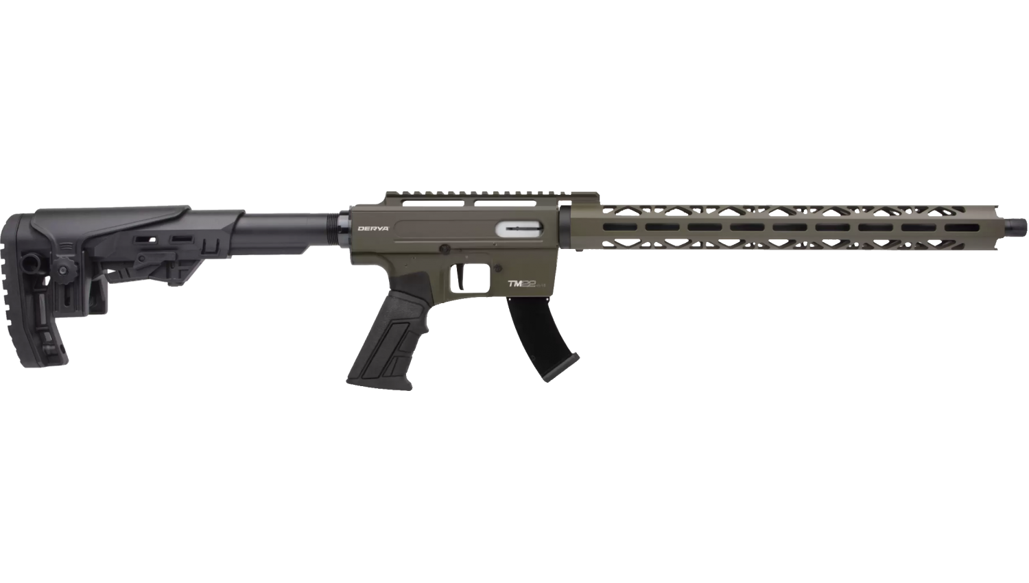 Derya TM22 Olive Drab 22LR 18″ Barrel Semi-Auto Rimfire Rifle